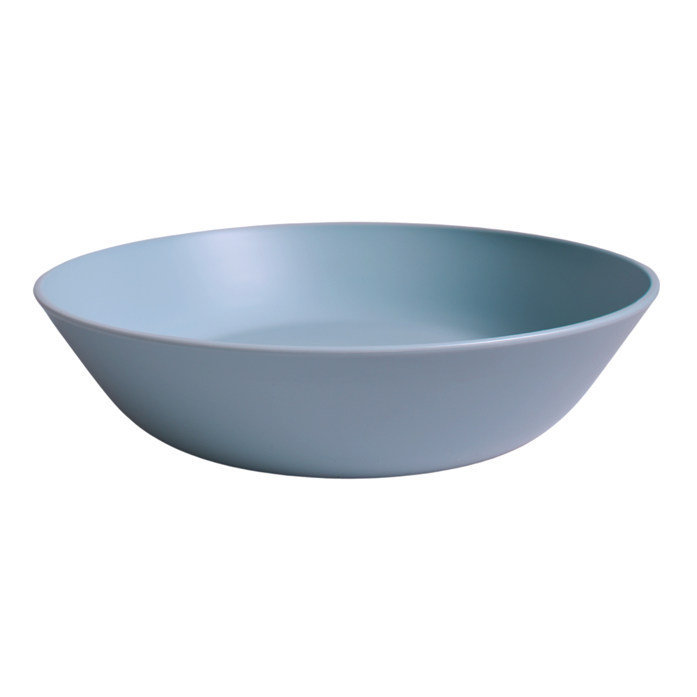 8" NATUREWARE RPET DEEP PLATE-BLUE - Melawares